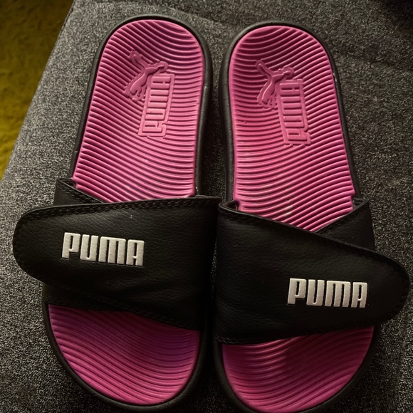 Puma | Shoes | Ladies Velcro Puma Slides Flip Flops Slipper Sandals ...